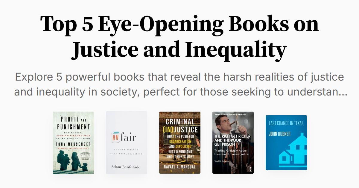 Top 5 Eye-Opening Books on Justice and Inequality | Summary & Audio