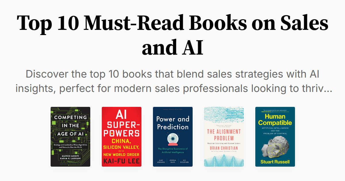 Top 10 Must-Read Books on Sales and AI | Summary & Audio