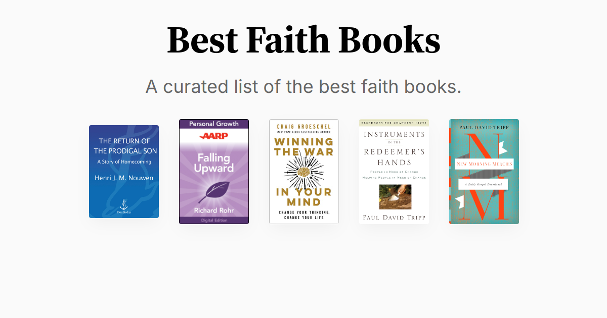 Best Faith Books | Summary & Audio