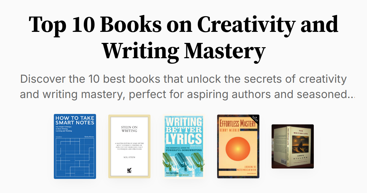 Top 10 Books on Creativity and Writing Mastery | Summary & Audio