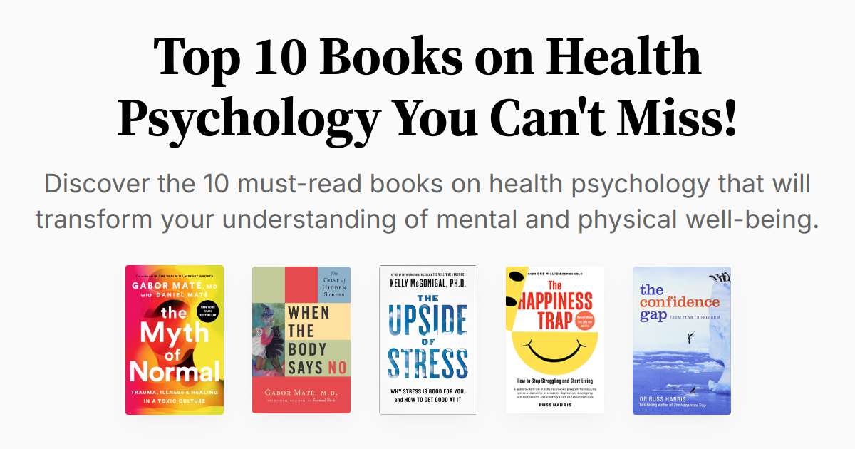 Top 10 Books on Health Psychology You Can't Miss! | Summary & Audio