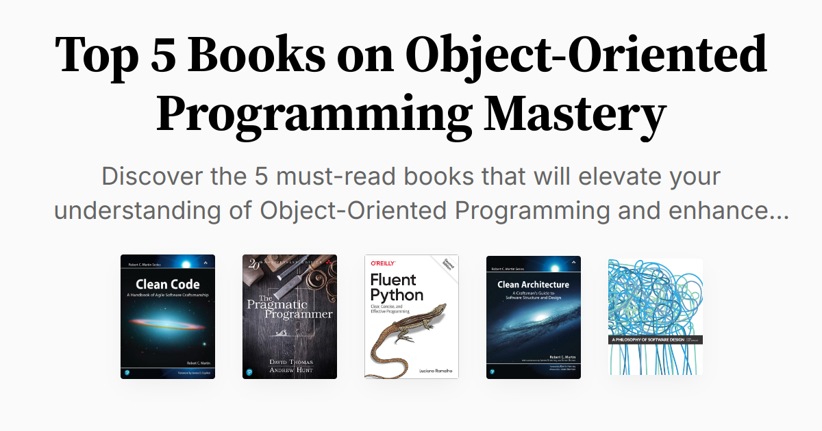 Top 5 Books on Object-Oriented Programming Mastery | Summary & Audio
