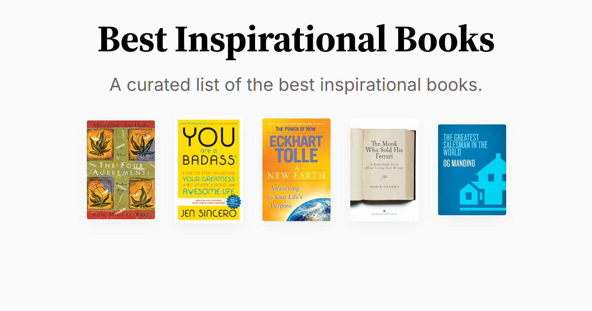 Best Inspirational Books | Summary & Audio