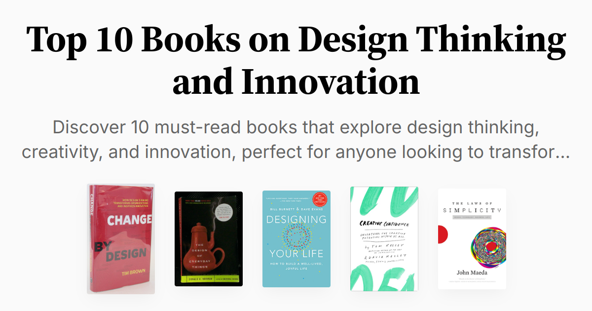Top 10 Books on Design Thinking and Innovation | Summary & Audio