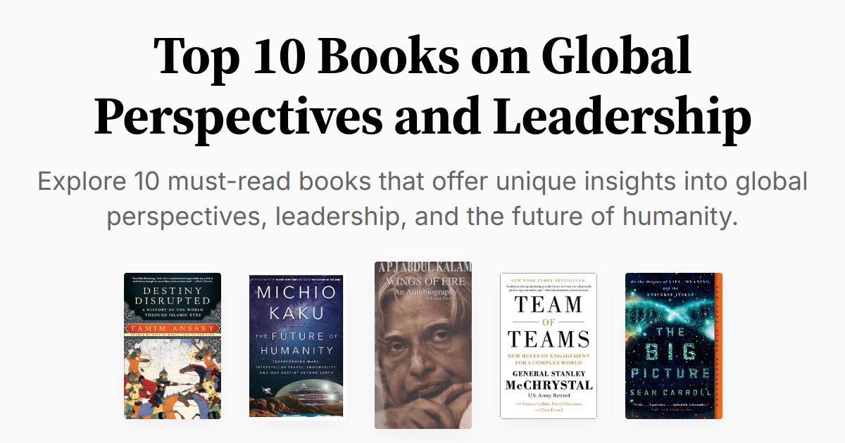Top 10 Books on Global Perspectives and Leadership | Summary & Audio
