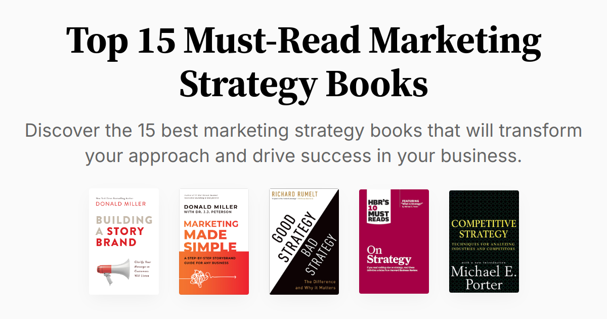 Top 15 Must-Read Marketing Strategy Books | Summary & Audio