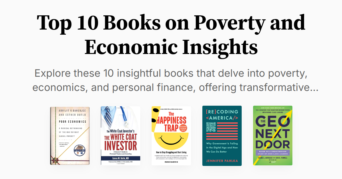 Top 10 Books on Poverty and Economic Insights | Summary & Audio