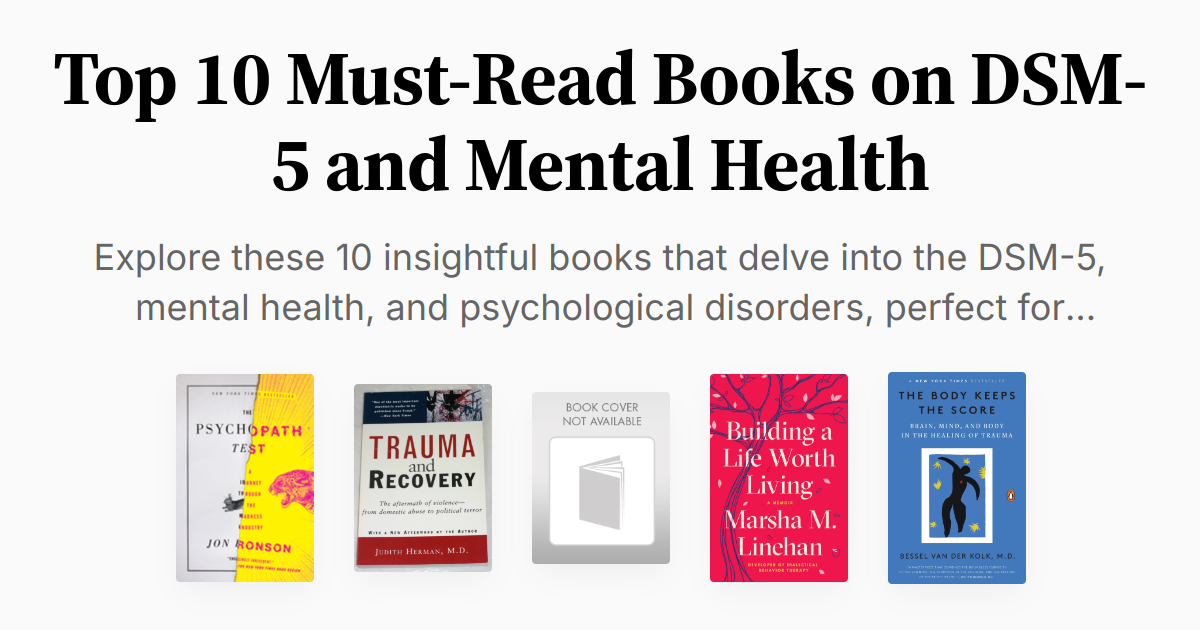 Top 10 Must-Read Books on DSM-5 and Mental Health | Summary & Audio