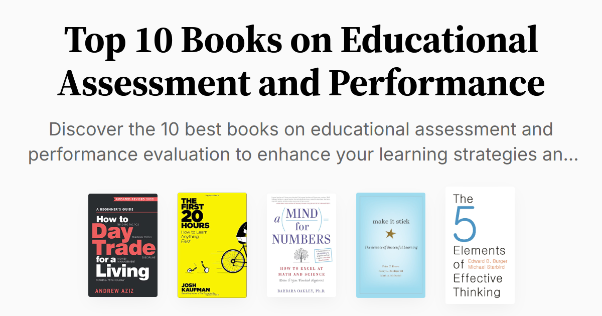 Top 10 Books on Educational Assessment and Performance | Summary & Audio