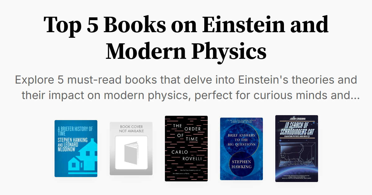 Top 5 Books on Einstein and Modern Physics | Summary & Audio