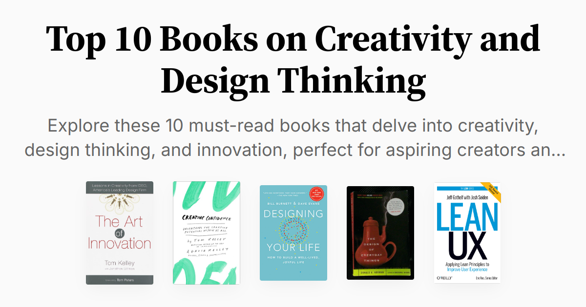 Top 10 Books on Creativity and Design Thinking | Summary & Audio
