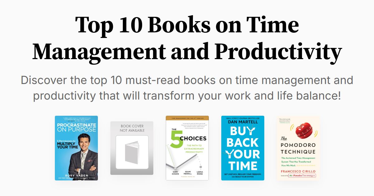 Top 10 Books on Time Management and Productivity | Summary & Audio