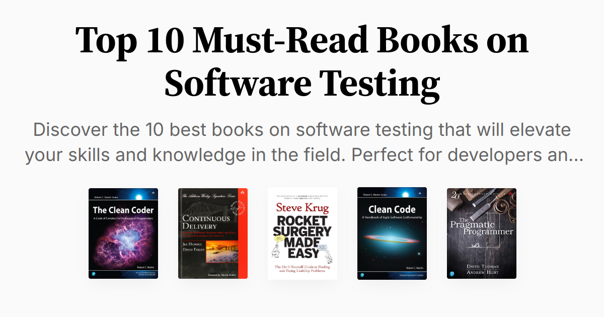 Top 10 Must-Read Books on Software Testing | Summaries & Audio