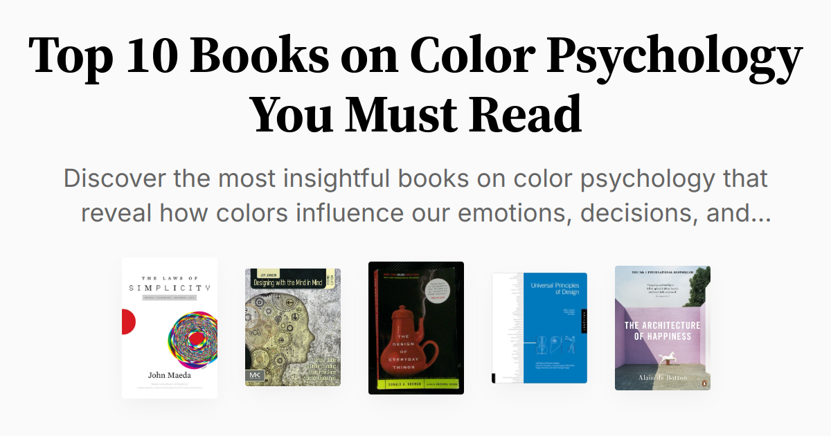 Top 10 Books on Color Psychology You Must Read | Summary & Audio