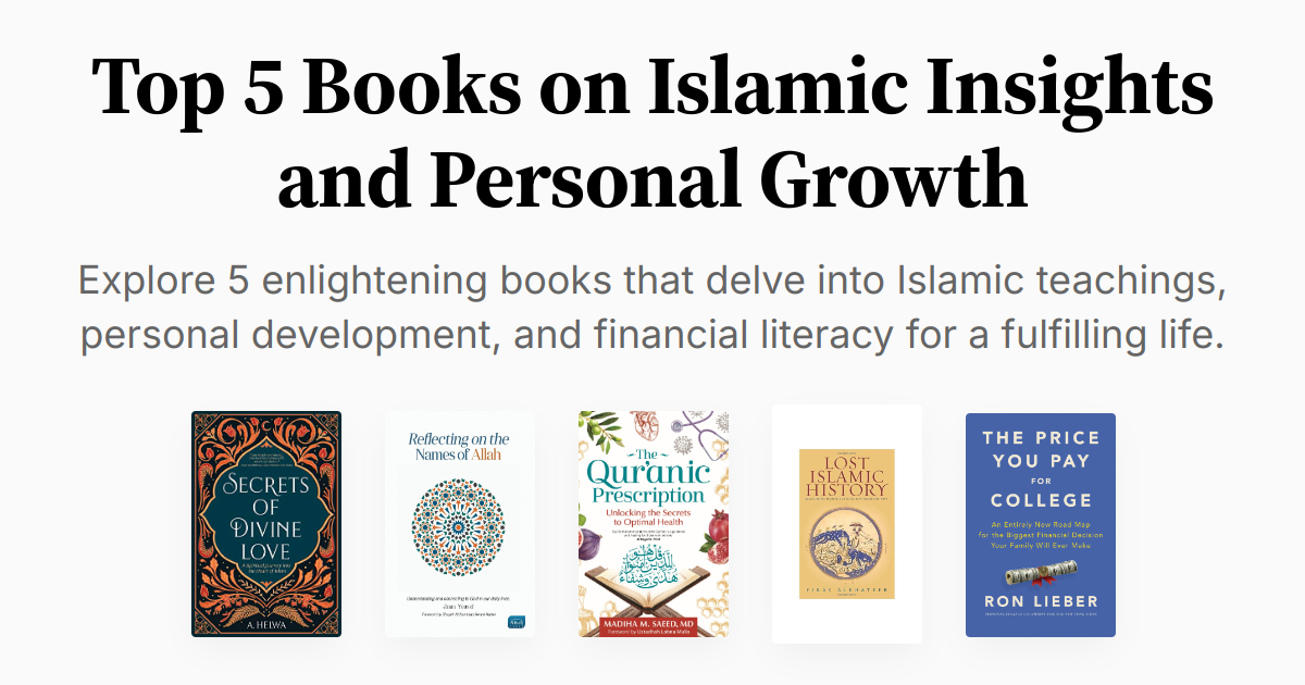 Top 5 Books on Islamic Insights and Personal Growth | Summary & Audio
