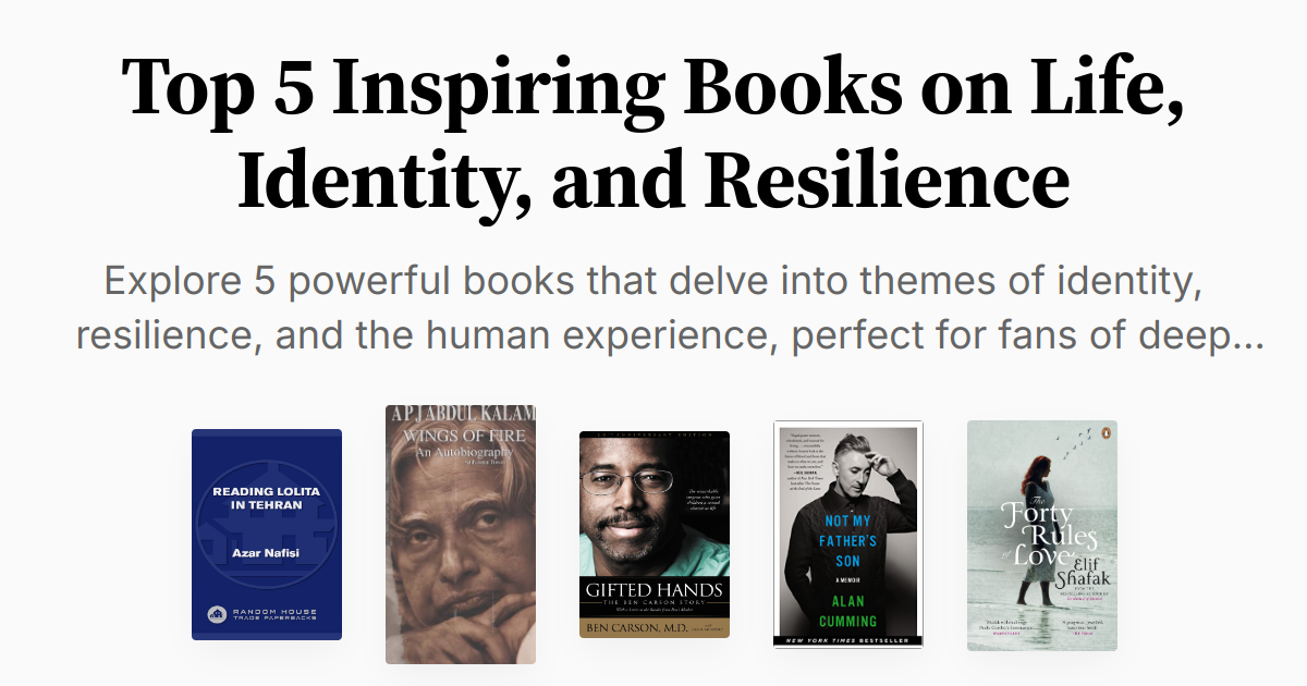 Top 5 Inspiring Books on Life, Identity, and Resilience | Summary & Audio