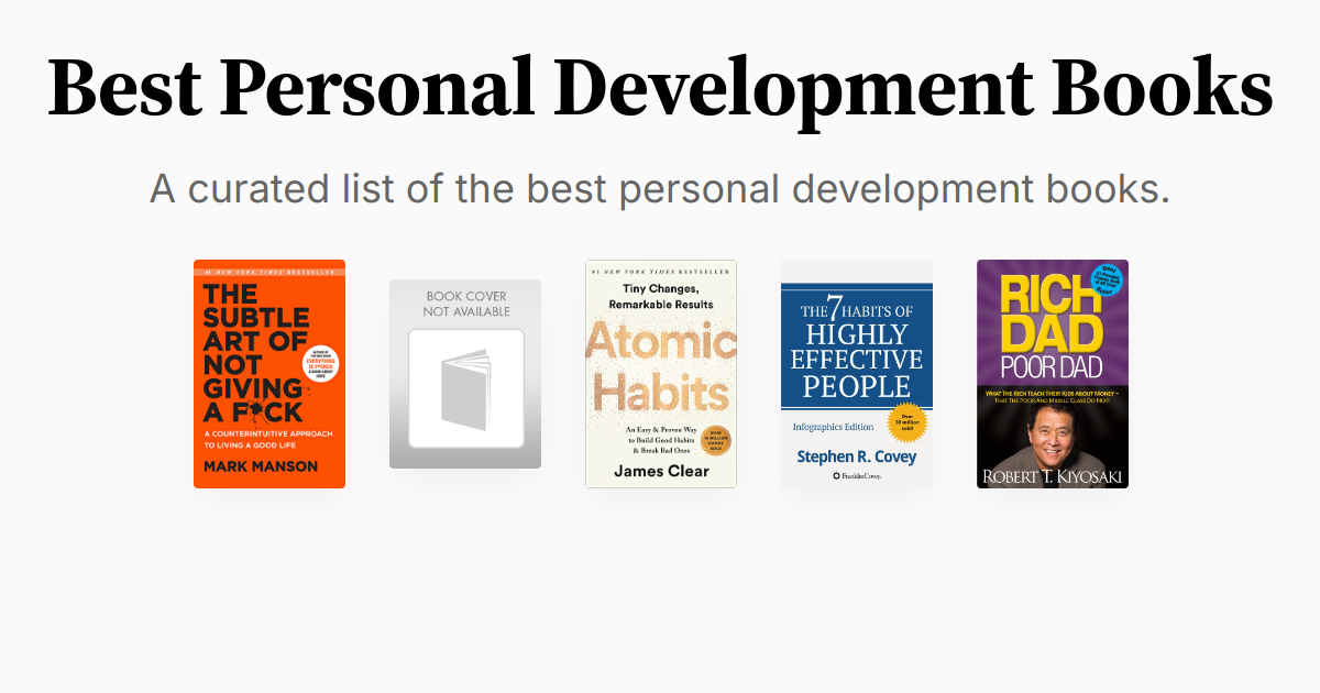 Best Personal Development Books | Summary & Audio