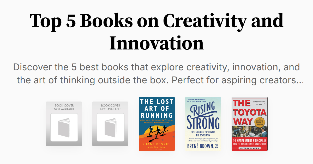 Top 5 Books on Creativity and Innovation | Summary & Audio