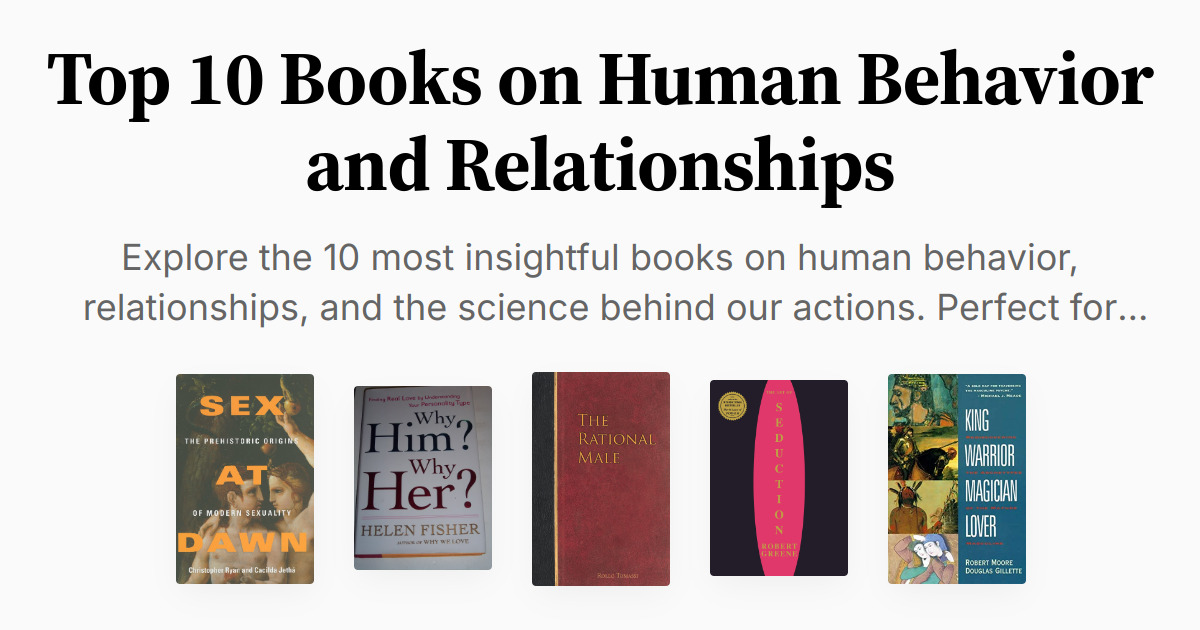 Top 10 Books on Human Behavior and Relationships | Summary & Audio