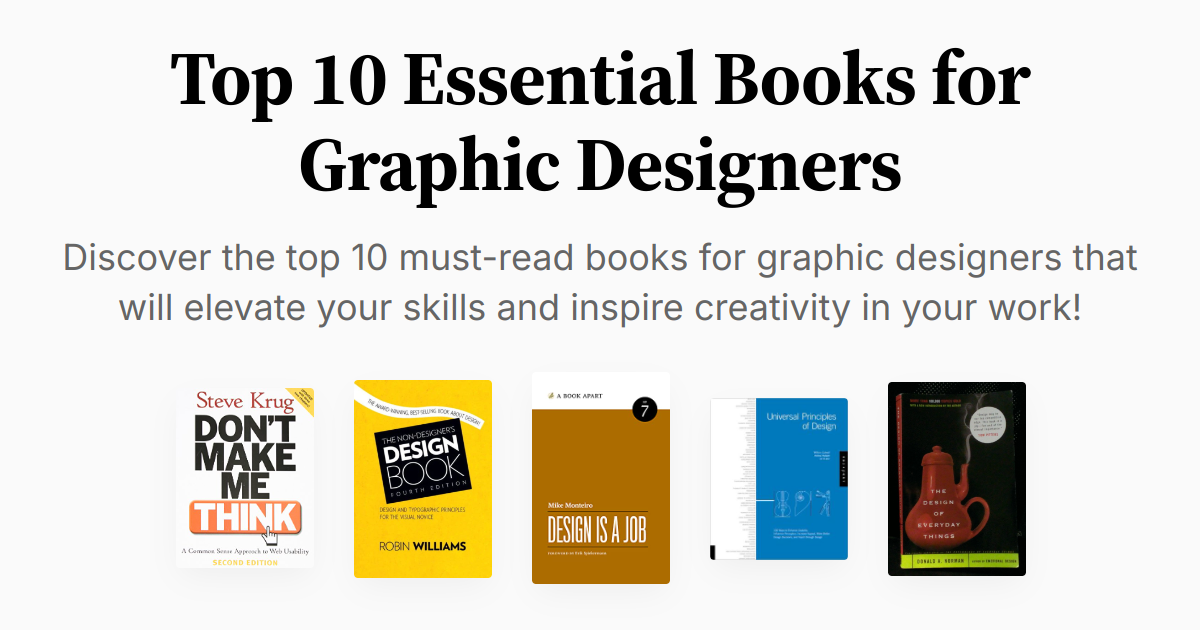 Top 10 Essential Books for Graphic Designers | Summary & Audio