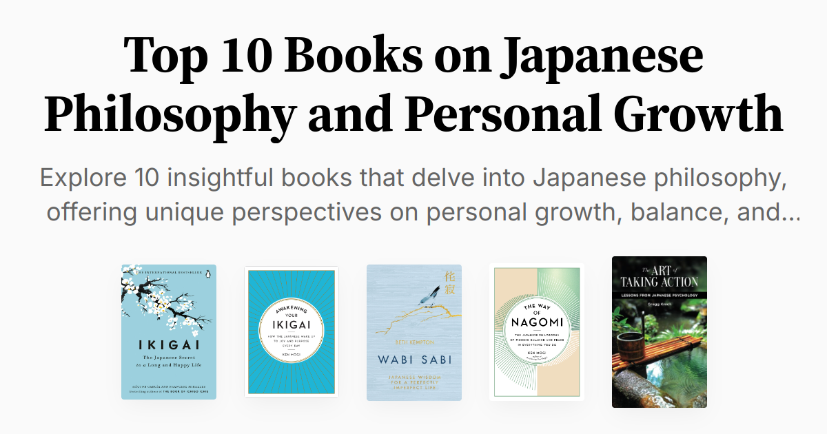 Top 10 Books on Japanese Philosophy and Personal Growth | Summary & Audio