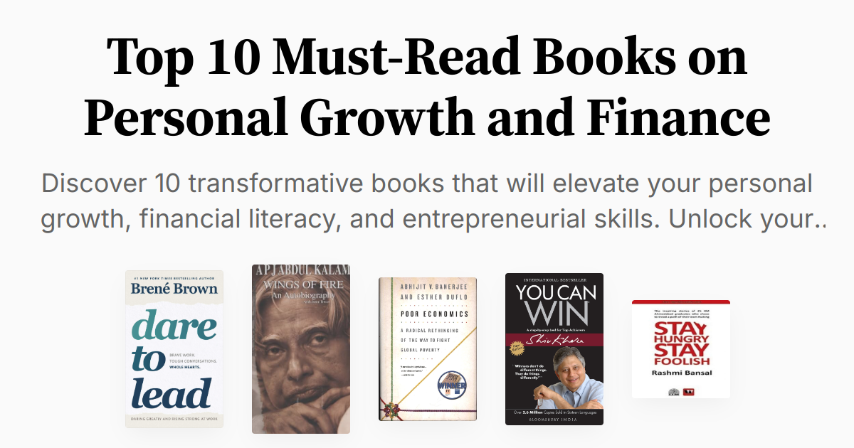Top 10 Must-Read Books on Personal Growth and Finance | Summary & Audio