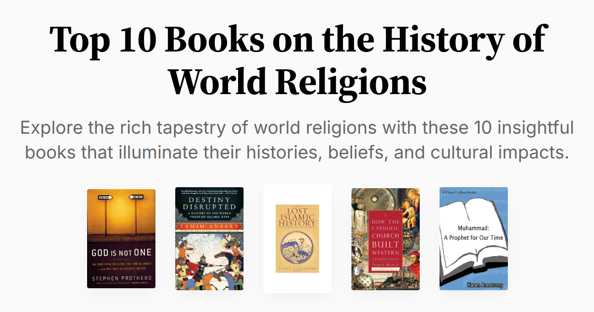 Top 10 Books on the History of World Religions | Summary & Audio