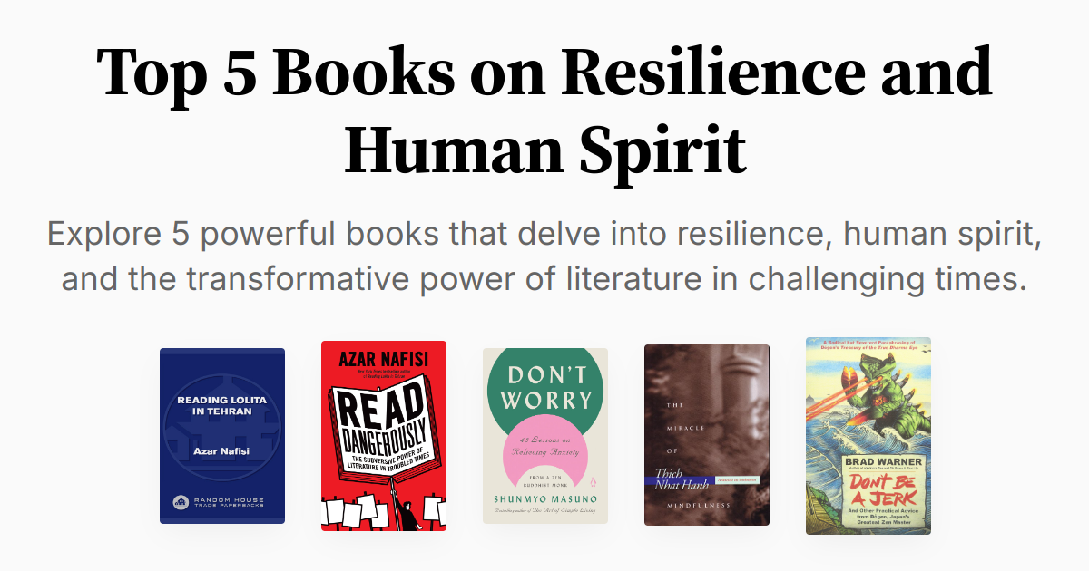 Top 5 Books on Resilience and Human Spirit | Summary & Audio