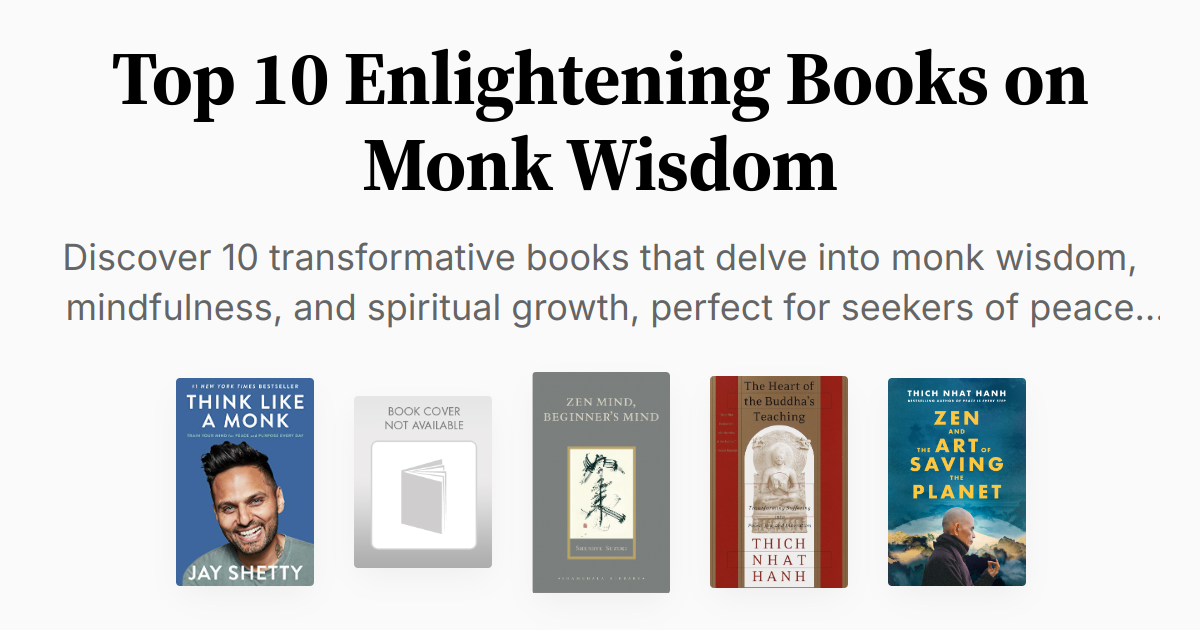 Top 10 Enlightening Books on Monk Wisdom | Summary & Audio