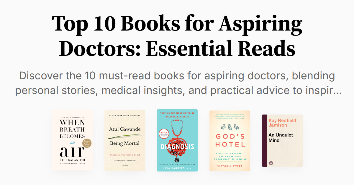 Top 10 Books for Aspiring Doctors: Essential Reads | Summary & Audio
