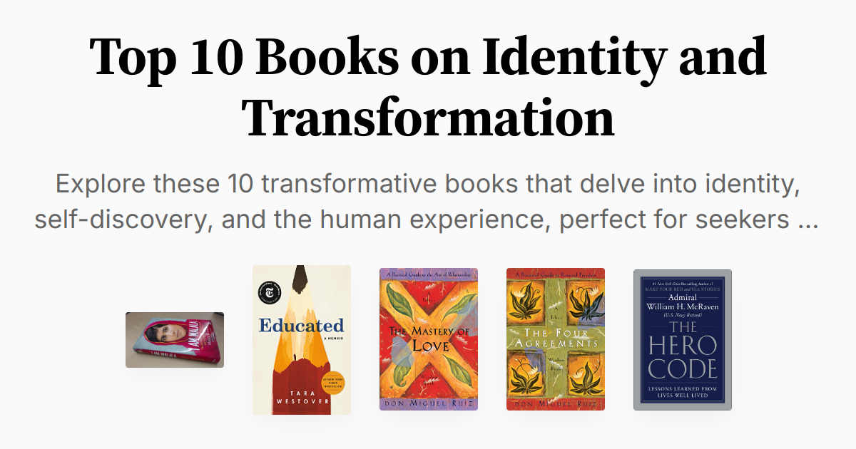 Top 10 Books on Identity and Transformation | Summary & Audio