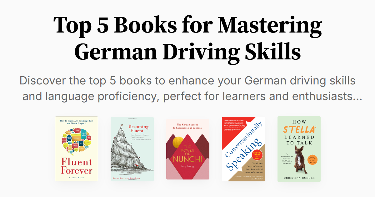 Top 5 Books for Mastering German Driving Skills | Summary & Audio
