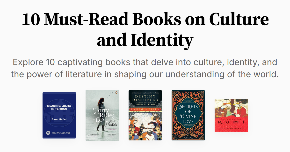 10 Must-Read Books on Culture and Identity | Summary & Audio