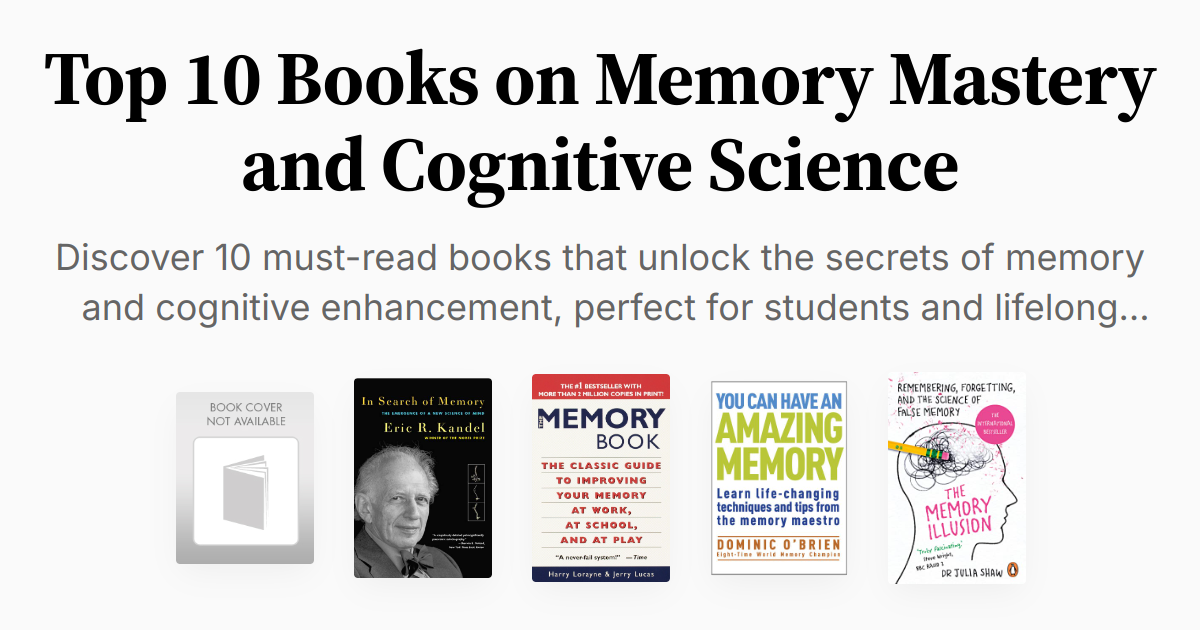 Top 10 Books on Memory Mastery and Cognitive Science | Summary & Audio