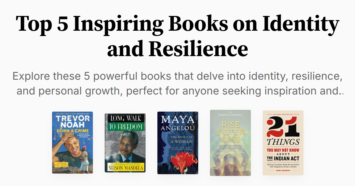 Top 5 Inspiring Books on Identity and Resilience | Summary & Audio