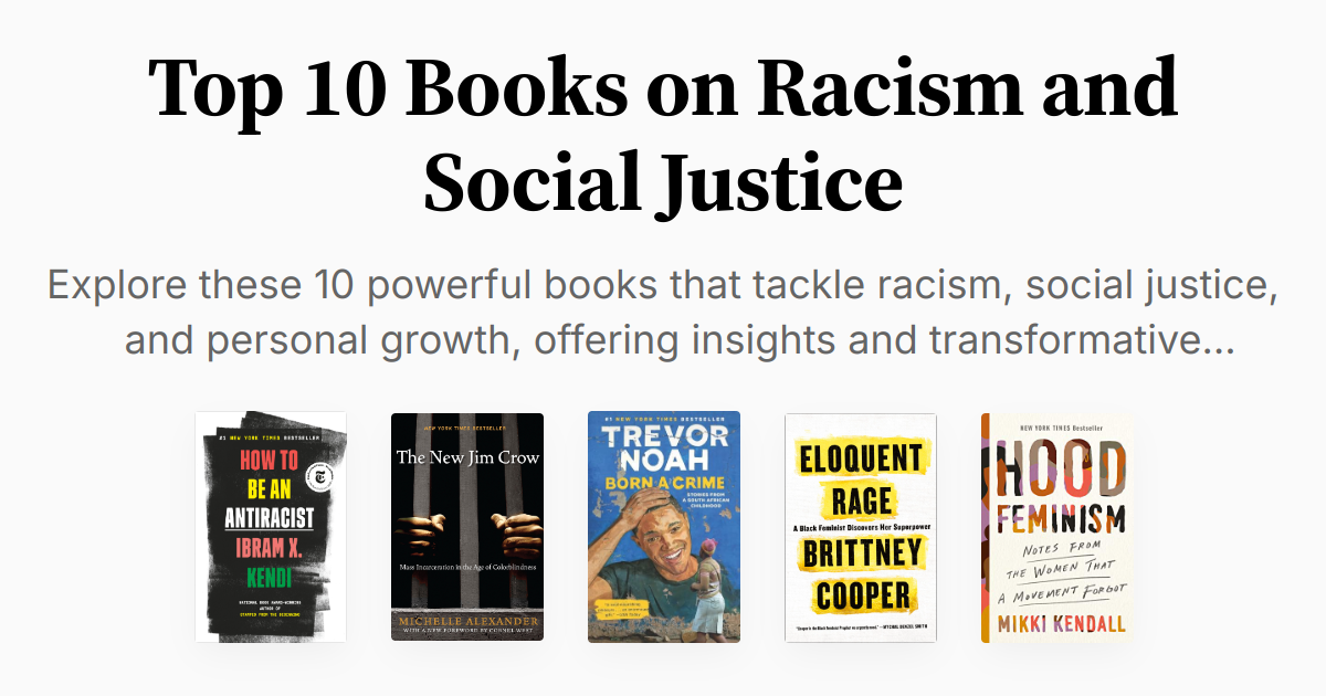 Top 10 Books on Racism and Social Justice | Summary & Audio