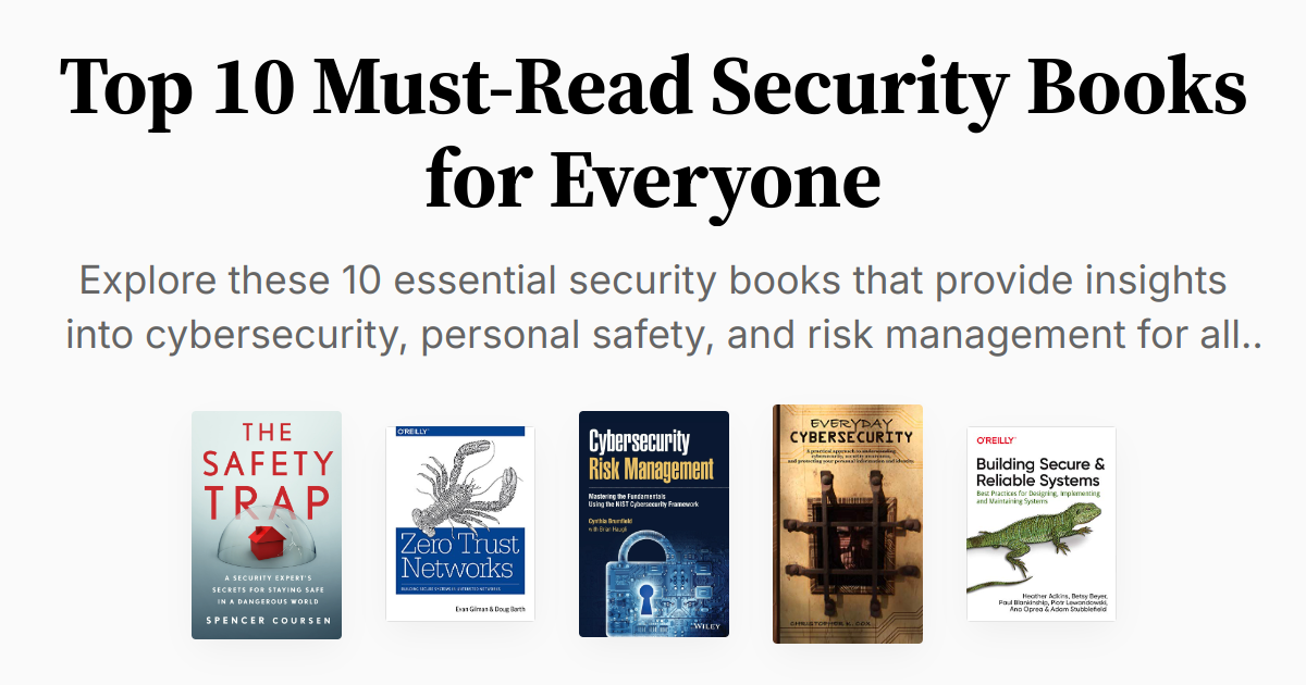 Top 10 Must-Read Security Books for Everyone | Summary & Audio