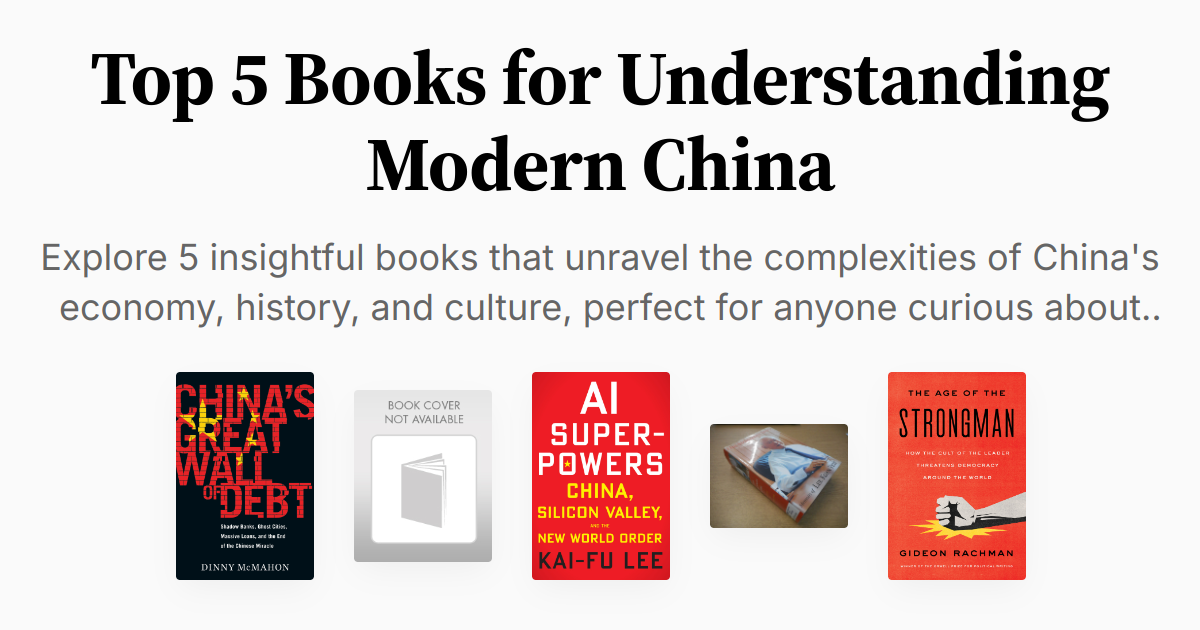 Top 5 Books for Understanding Modern China | Summary & Audio