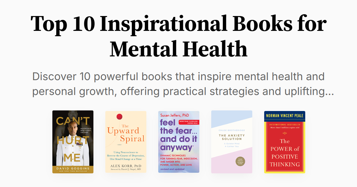 Top 10 Inspirational Books for Mental Health | Summary & Audio