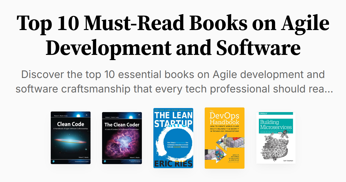 Top 10 Must-Read Books on Agile Development and Software | Summary & Audio