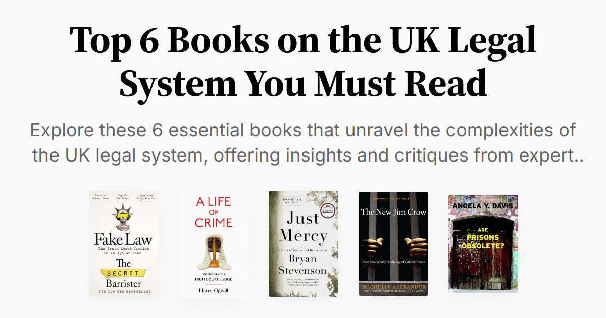 Top 6 Books on the UK Legal System You Must Read | Summary & Audio