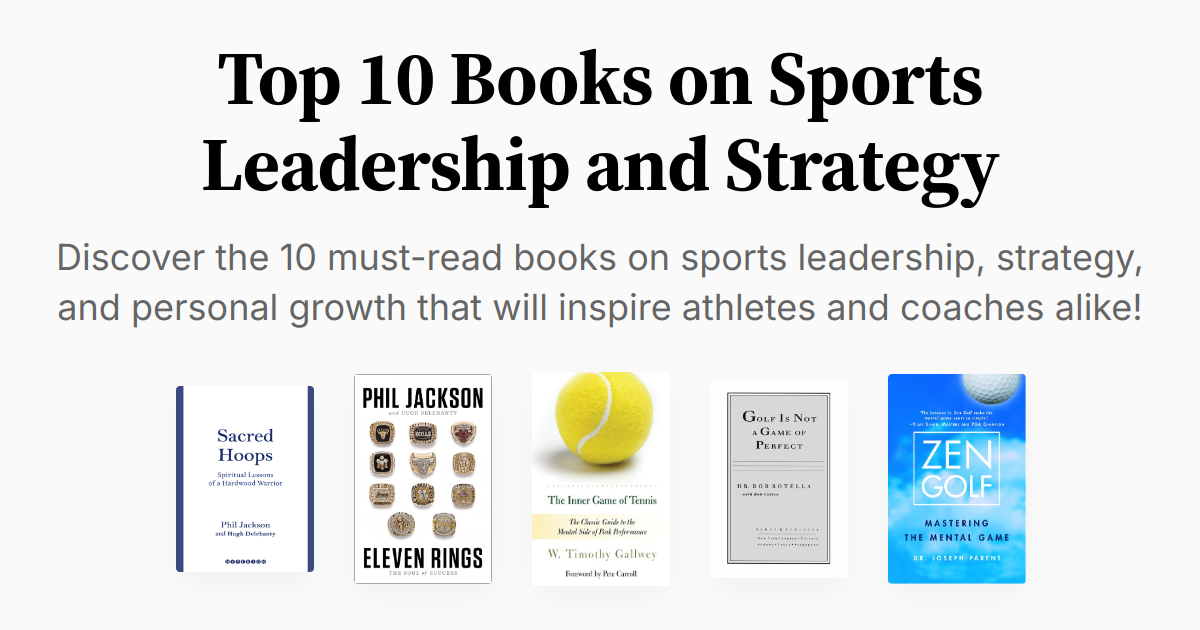 Top 10 Books on Sports Leadership and Strategy | Summary & Audio