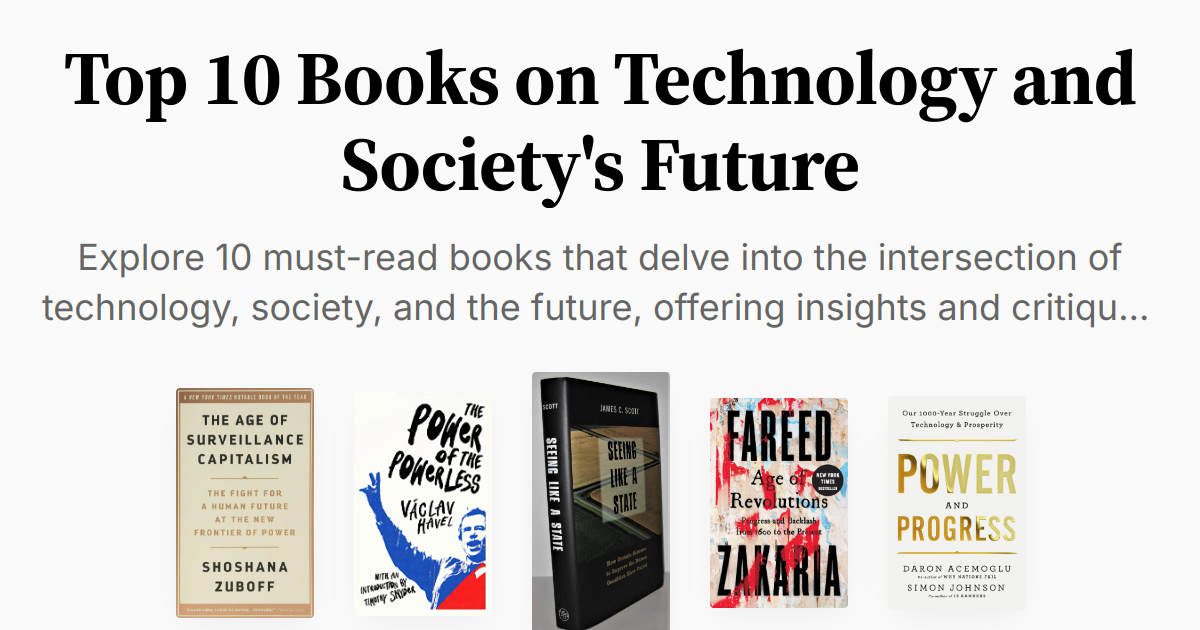 Top 10 Books on Technology and Society's Future | Summary & Audio