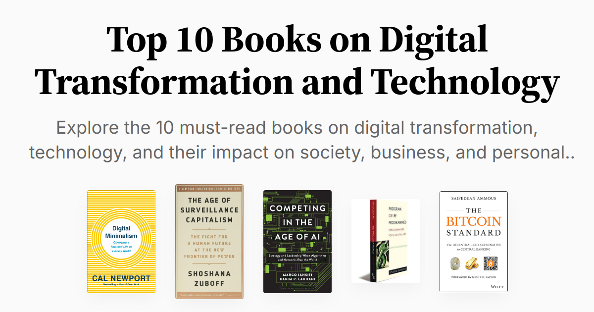Top 10 Books on Digital Transformation and Technology | Summary & Audio