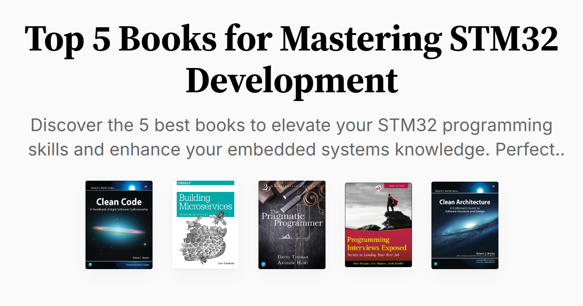 Top 5 Books for Mastering STM32 Development | Summary & Audio