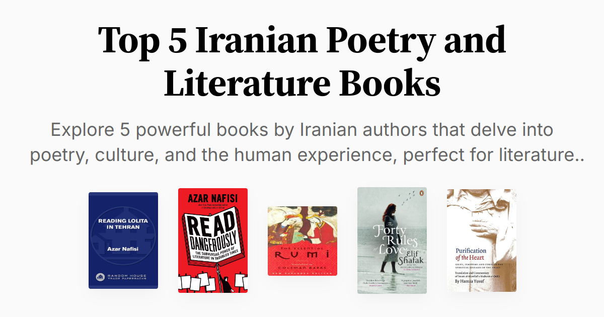 Top 5 Iranian Poetry and Literature Books | Summary & Audio
