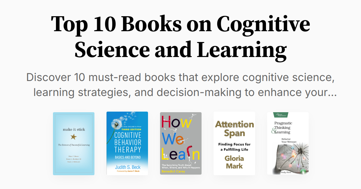 Top 10 Books on Cognitive Science and Learning | Summary & Audio