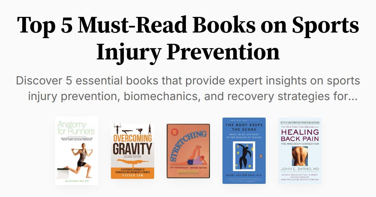 Top 5 Must-Read Books on Sports Injury Prevention | Summary & Audio