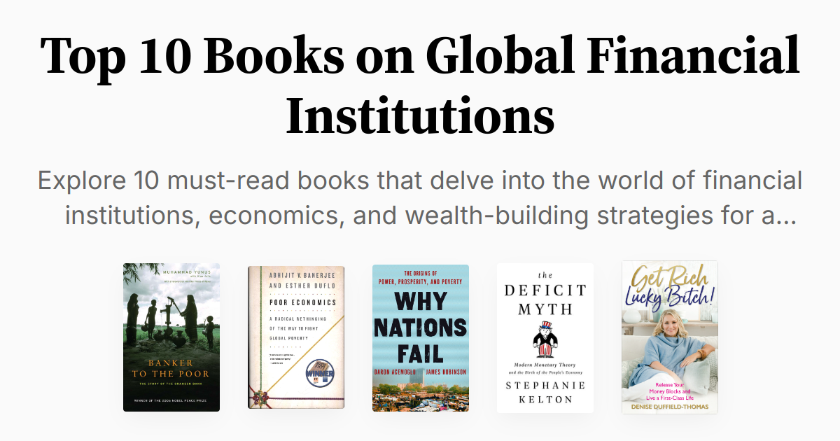 Top 10 Books on Global Financial Institutions | Summary & Audio