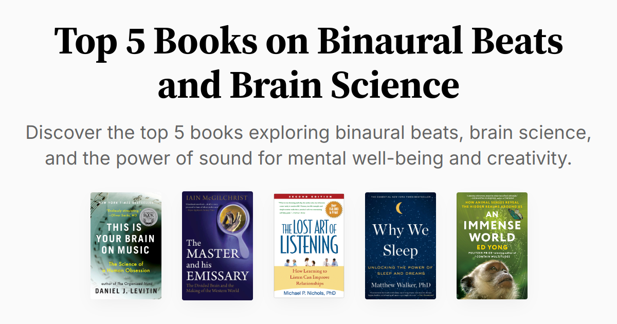 Top 5 Books on Binaural Beats and Brain Science | Summary & Audio